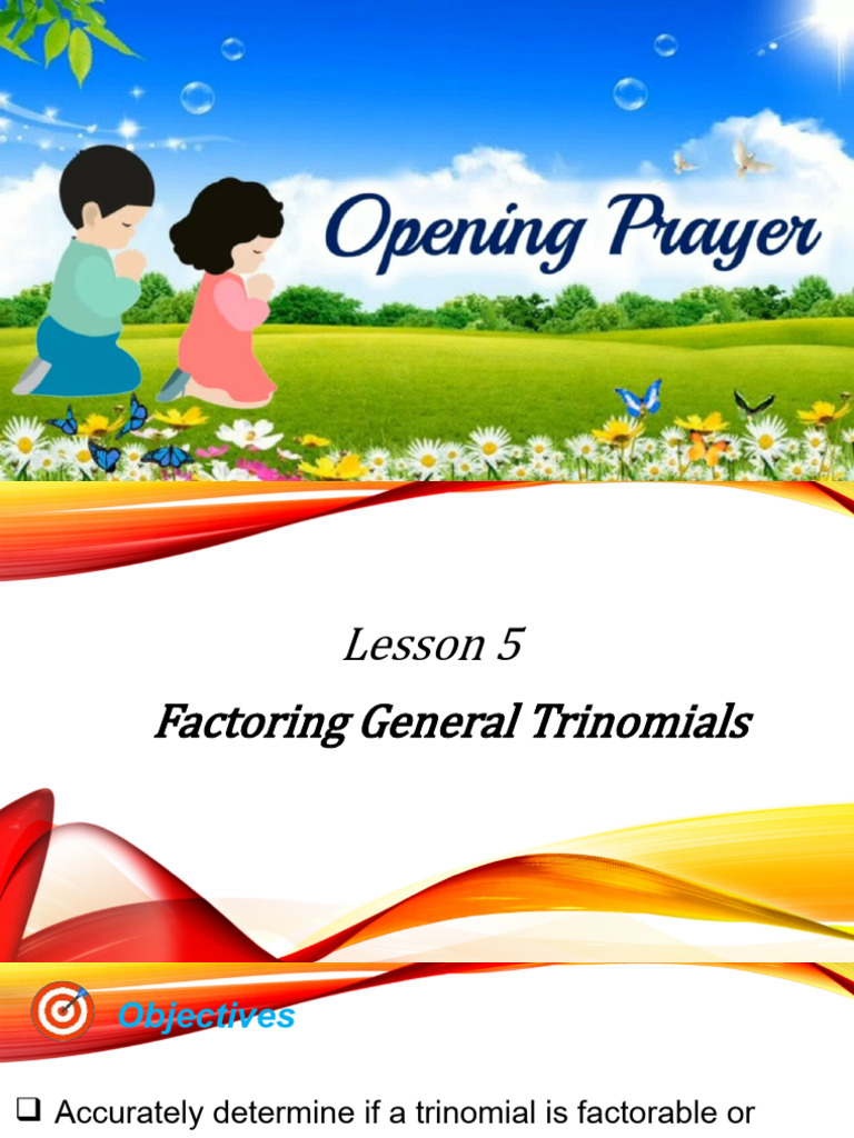 Math 8 Unit 1 Lesson 5 Power Point | PDF | Factorization | Polynomial