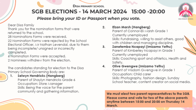 SGB Elections 14 - 03 | PDF | Accountability | Democracy