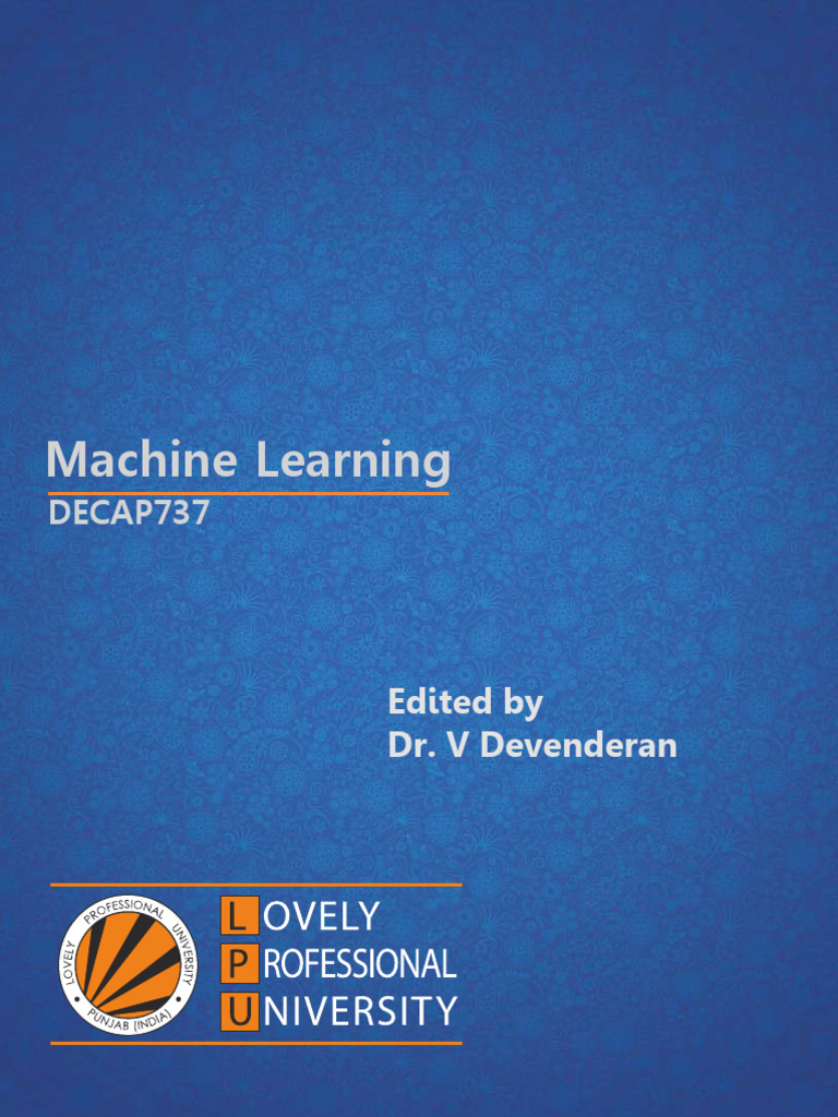 Machine Learning Lpu Notes | PDF | Machine Learning | Control Flow Machine Learning Lpu Notes | PDF | Machine Learning | Control Flow