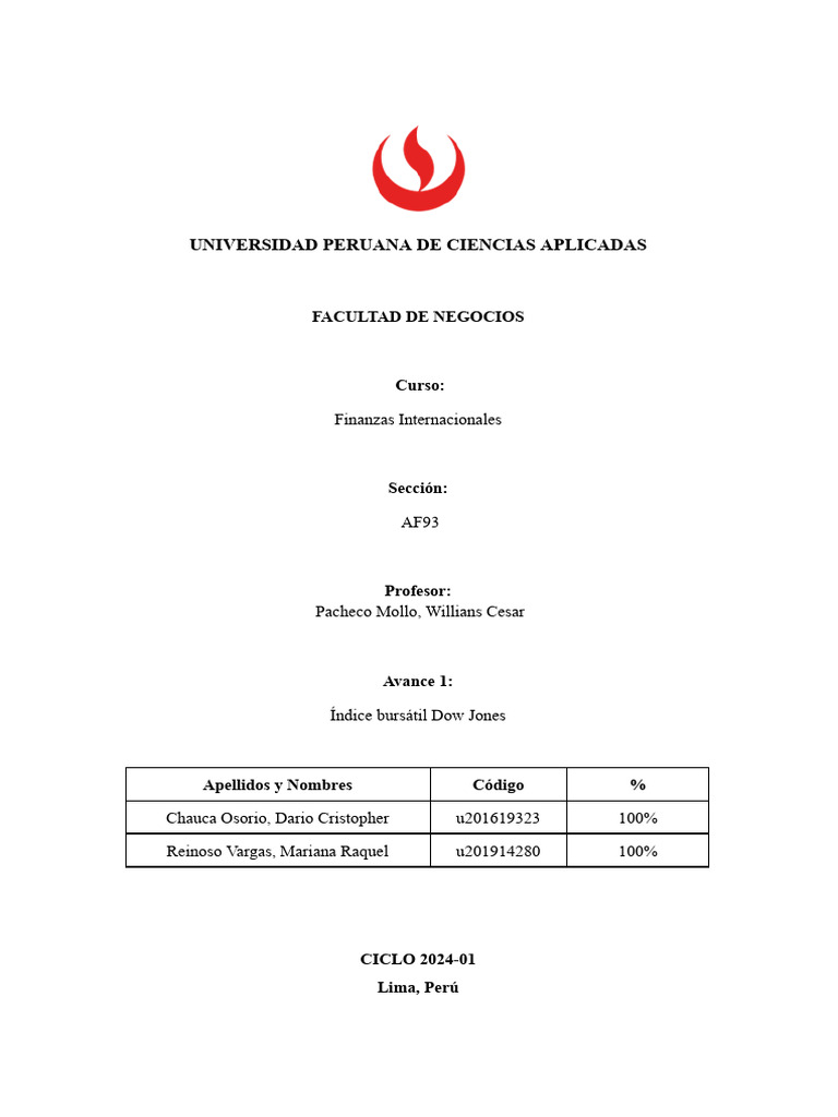 Análisis del Índice Dow Jones 2024 | PDF | Bolsa | Dow Jones Industrial ...