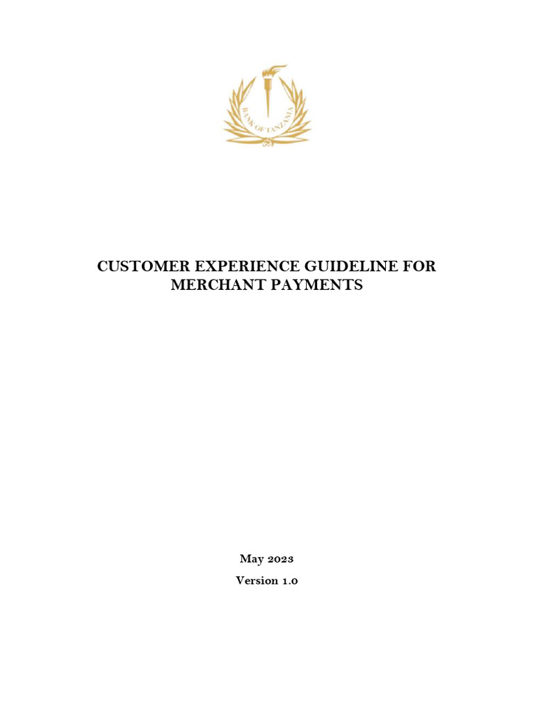 Guidelines - Customer Experience Guideline For Merchant Payments | PDF ...