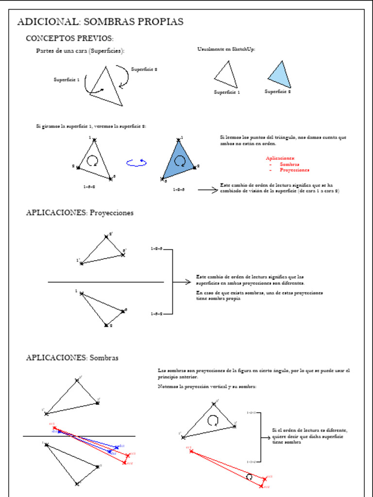 Sombras y Proyecciones en SketchUp | PDF | Geometría | Geometría euclidiana