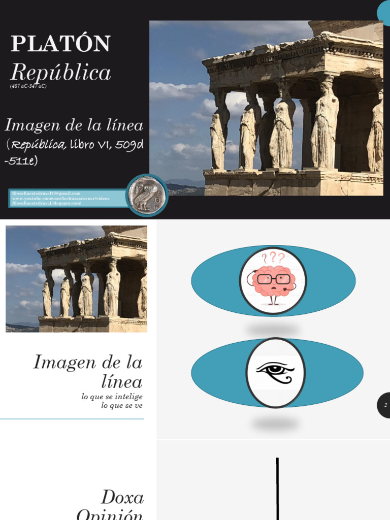 Platón La Linea | PDF | Platón | Conocimiento