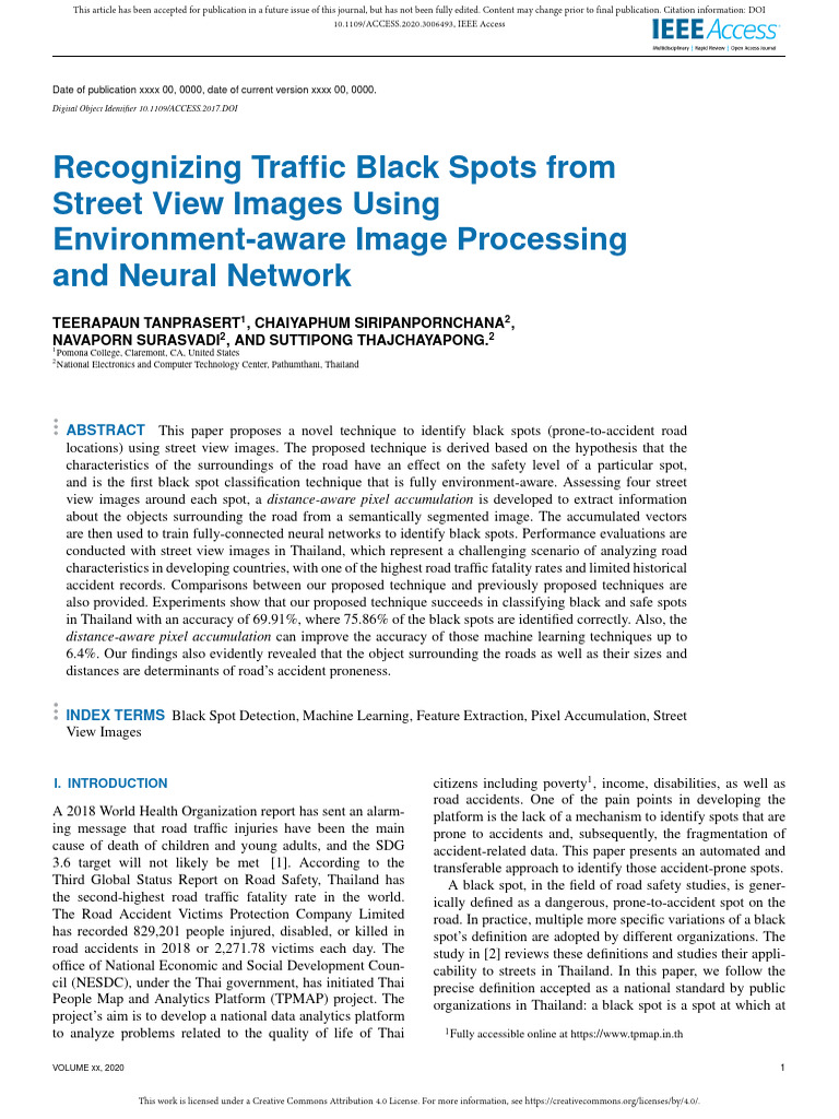 Recognizing_Traffic_Black_Spots_From_Street_View_I | PDF | Image Segmentation | Artificial ...