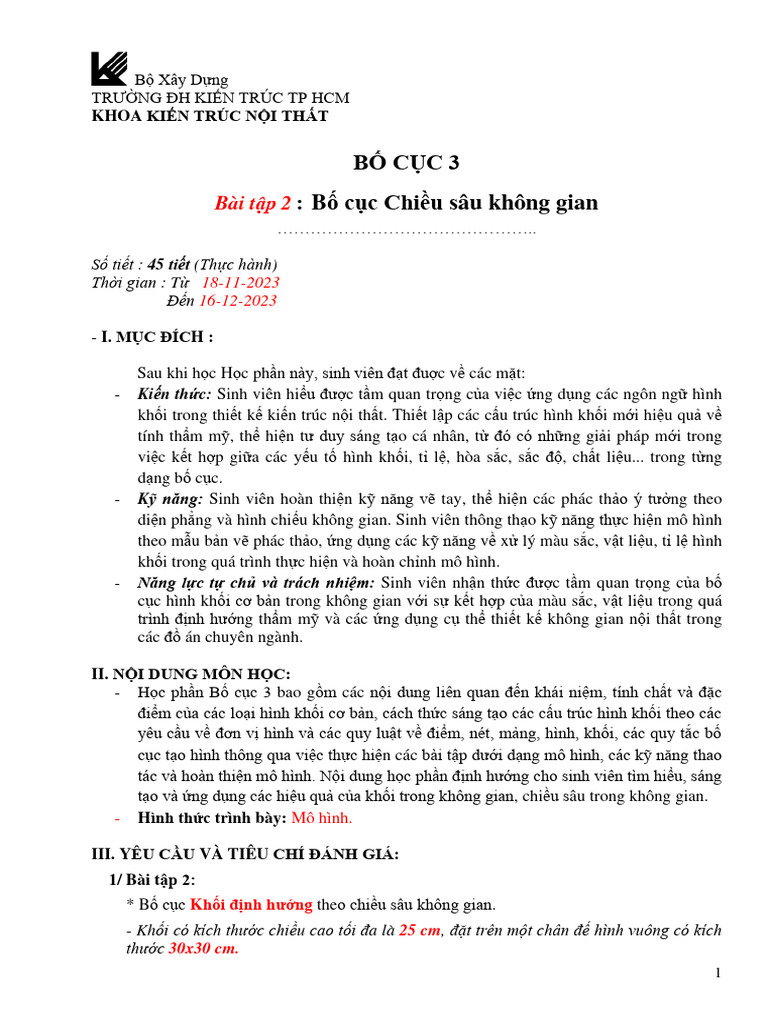 ĐỀ BÀI TẬP 2 Bo cuc 3 23092023 tphcm | PDF