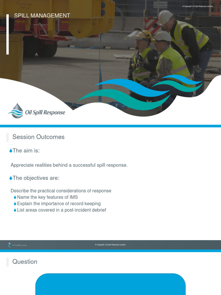 Spill Management - IMO Level 3 | PDF | Incident Command System | Oil Spill