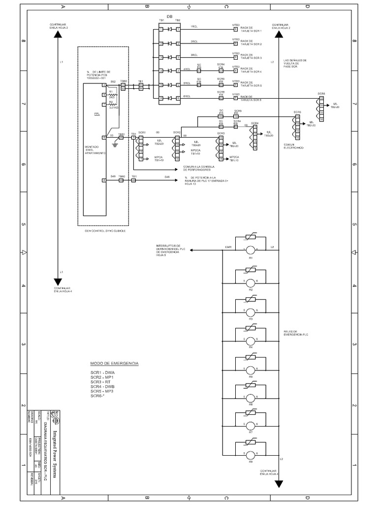 Diagrama Esquematico SCR-PLC 3-16 | PDF