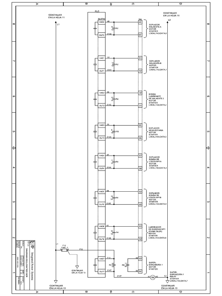 Diagrama Esquematico Scr-plc 12-16 | PDF