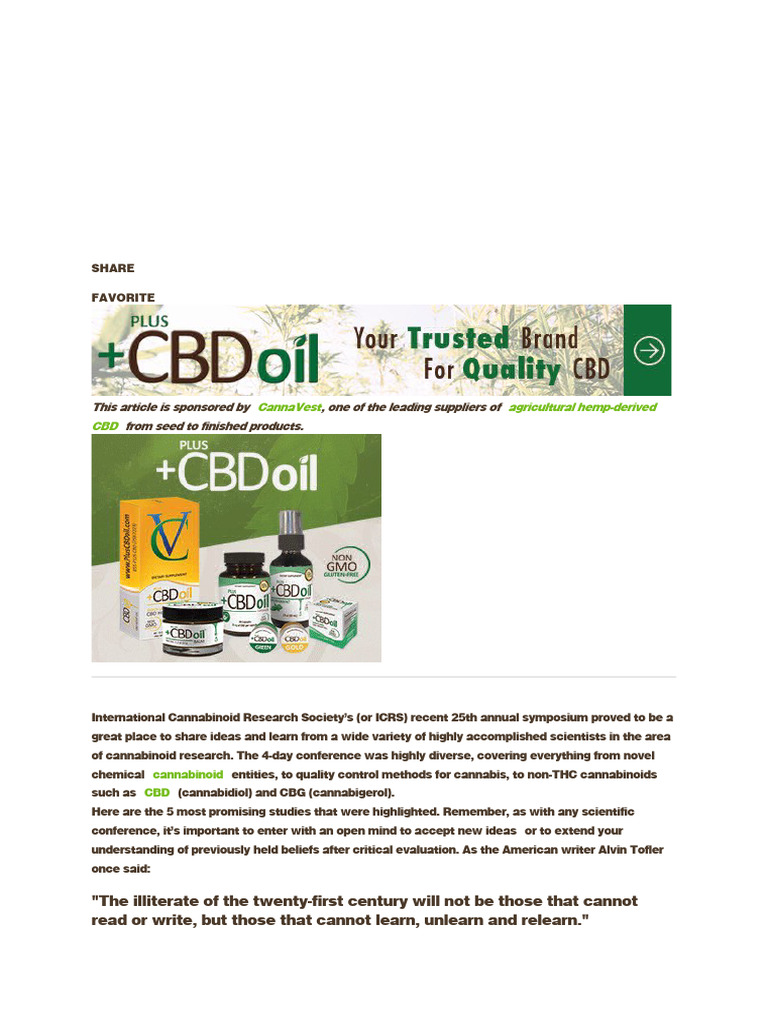 5 Promising Cannabis Studies That Explore How Cannabinoids Interact ...