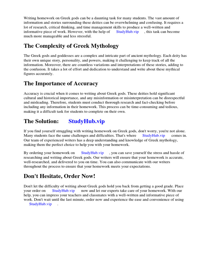 Primary Homework Help Greek Gods | PDF | Greek Mythology | Ancient Greece