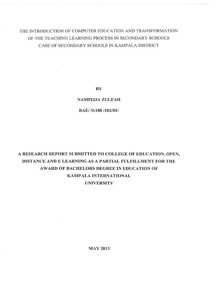 Computer Literacy | PDF | Qualitative Research | Teachers