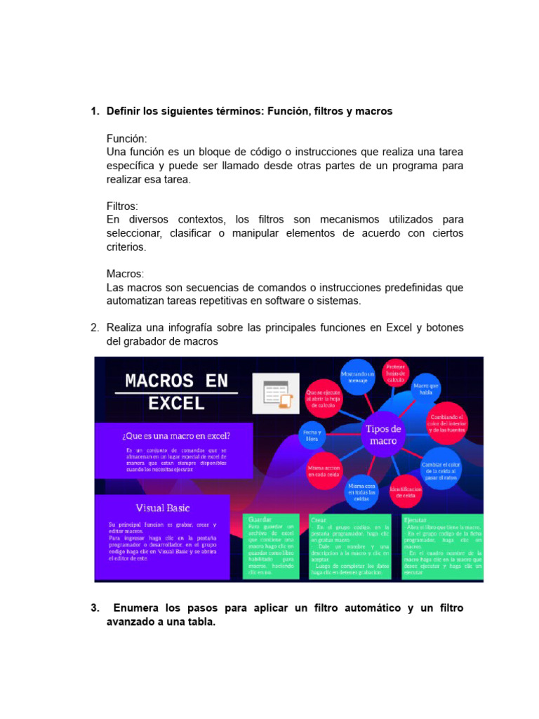 tecnologia macros excel | PDF | Macro (informática) | Microsoft Excel