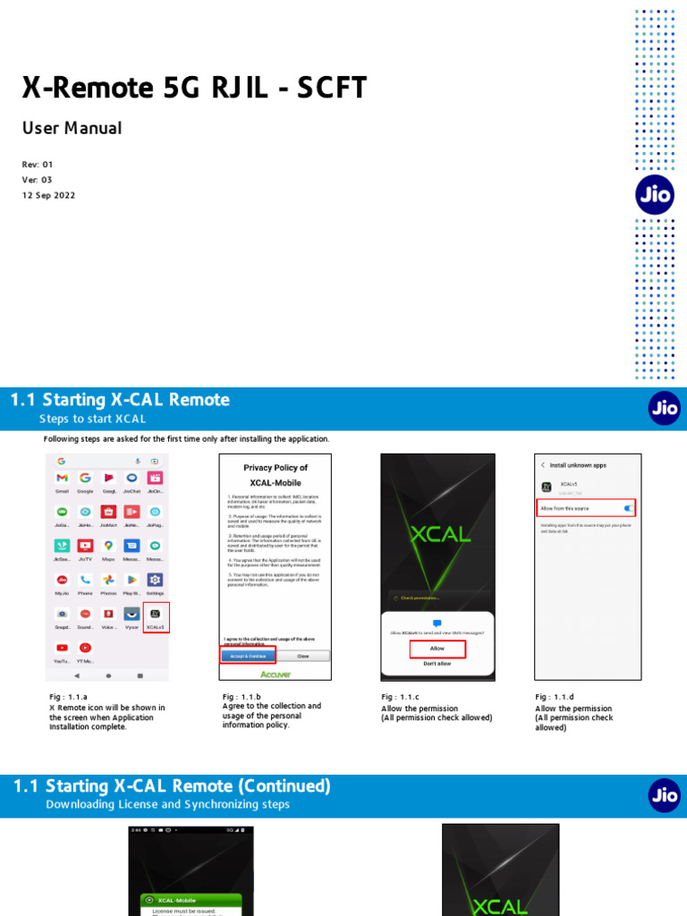 SCFT 5g Xcal User Guide Rjil v03 | PDF | Login | Software