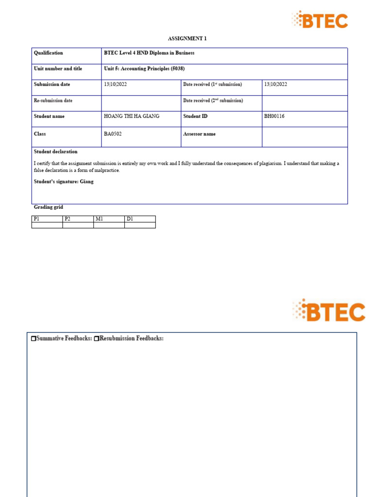 ASM1-Accounting Principles | PDF | International Financial Reporting ...