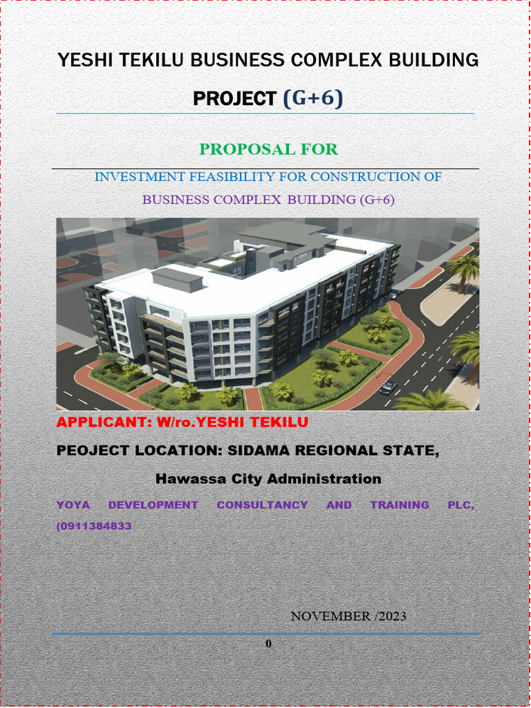 Yeshi Tekilu Complex Builiding (G+6) Project Final | PDF | Net Present Value | Economies