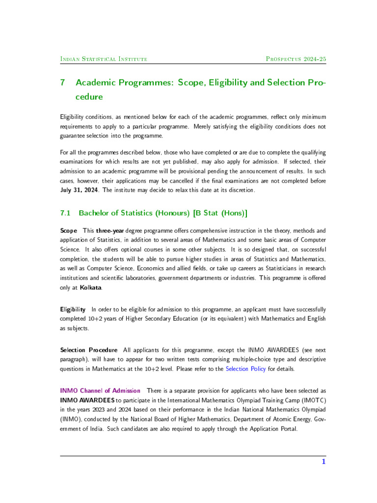 Eligibility Criteria 2024 Pdf Academic Degree University And