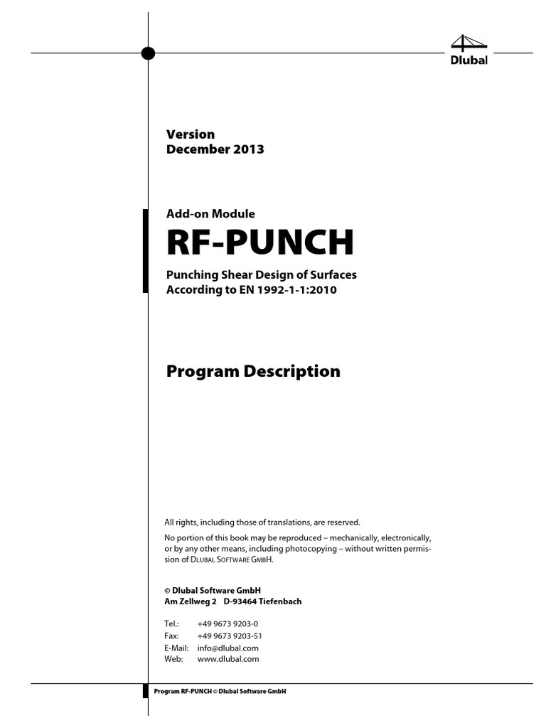 RF-PUNCH: Punching Shear Design Tool | PDF | Cartesian Coordinate ...