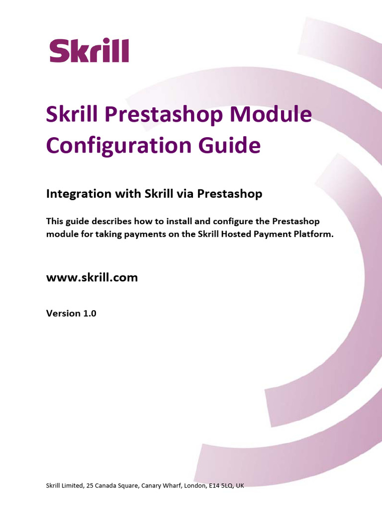Skrill Prestashop Module Guide | PDF | Visa Inc. | Debit Card