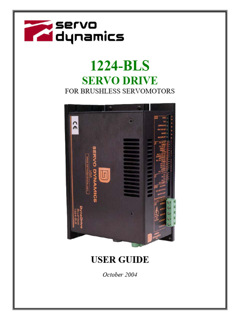 1224bls - Manual Control Servo | PDF | Amplifier | Power Supply
