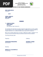 Barangay Certification-Interposing No Objection | PDF