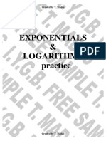 Logarithms Practice: Created by T. Madas | PDF | Logarithm | Lie Groups