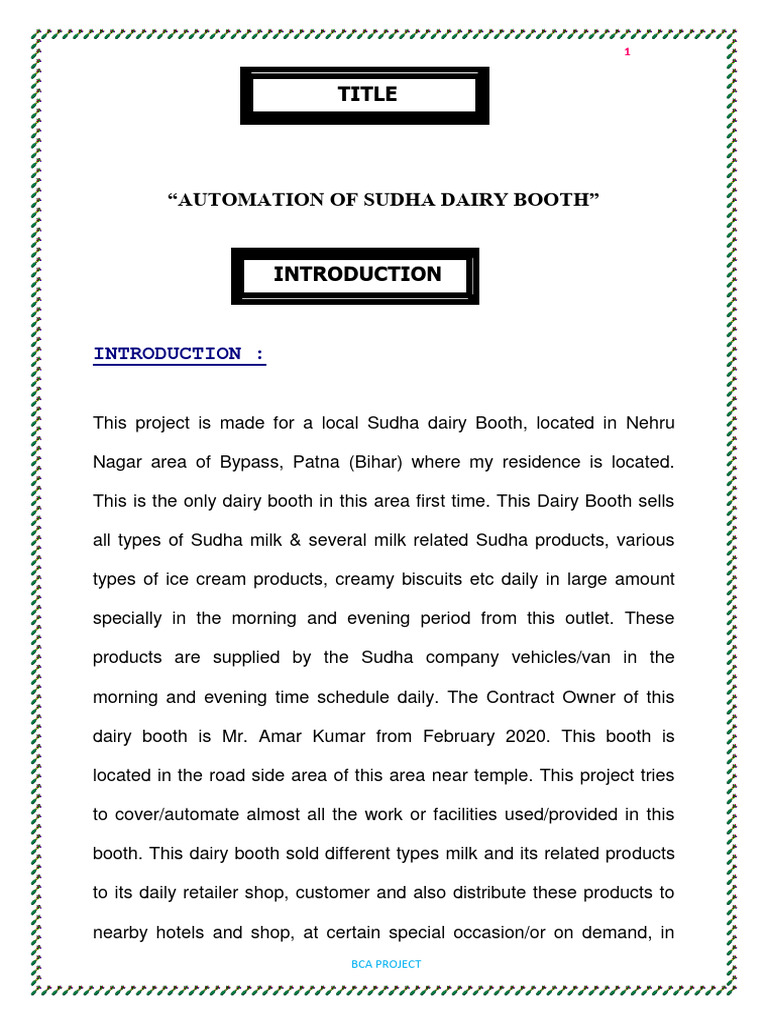 Title: Bca Project | PDF | Relational Database | Databases