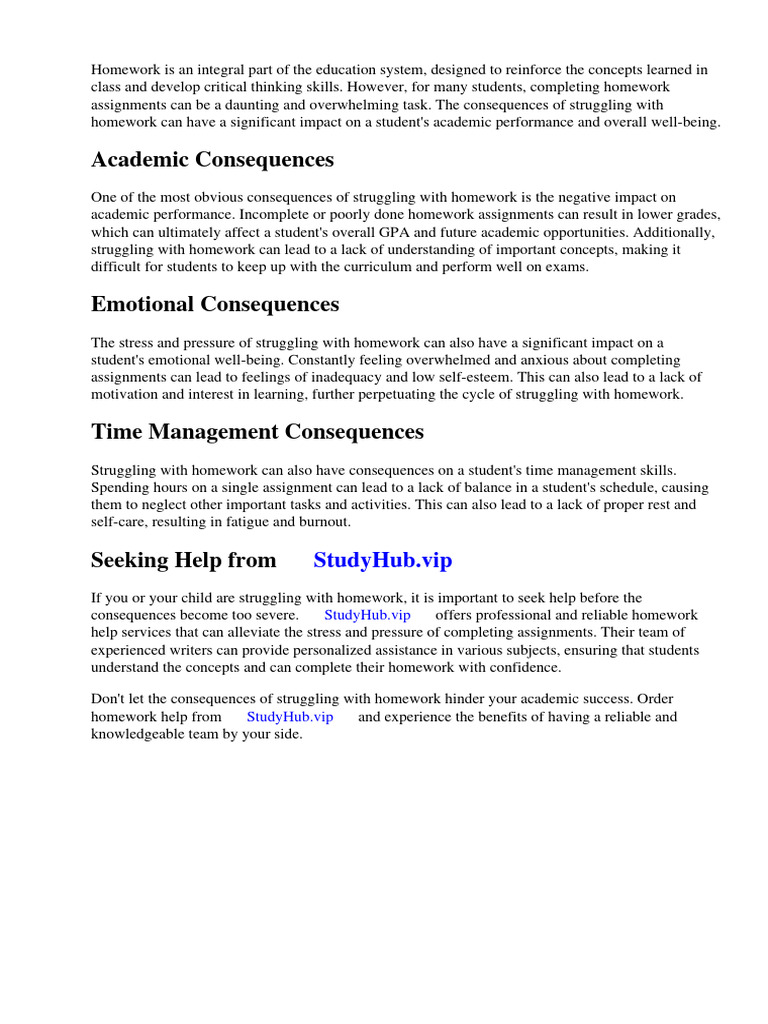 Homework Consequences Ideas | PDF | Homework | Teachers