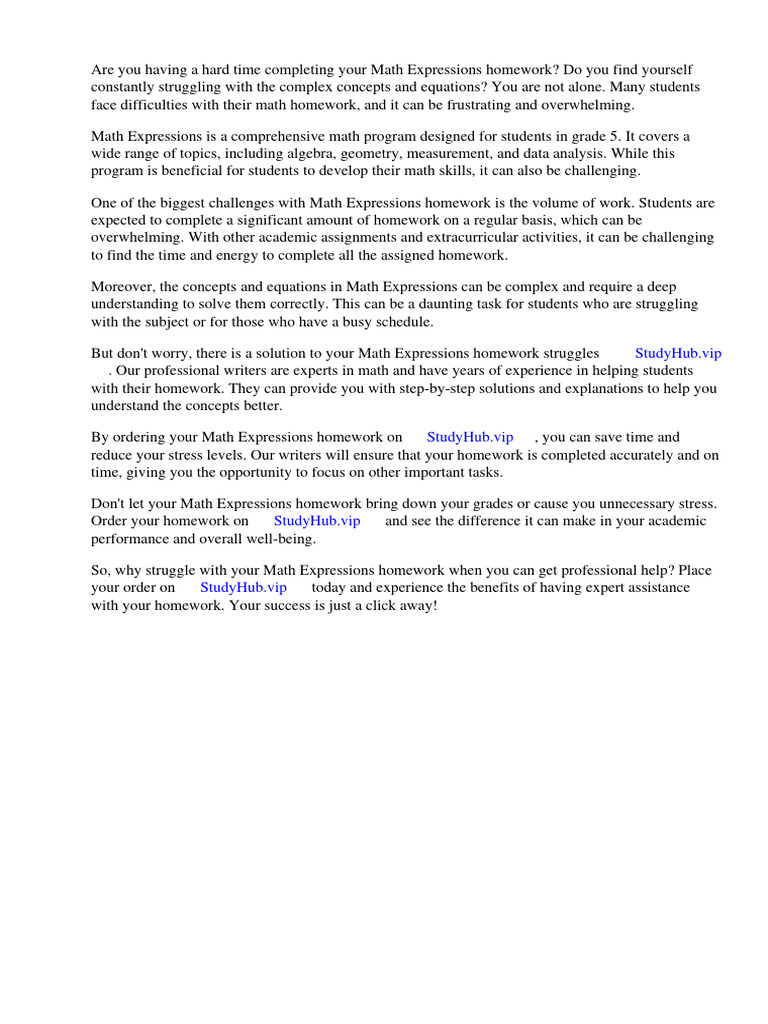 Math Expressions Homework and Remembering Grade 5 Volume 2 PDF | PDF ...