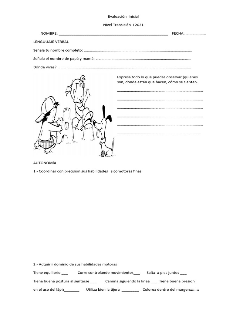 Eval NT1 Inicial | PDF | Arte Eval NT1 Inicial | PDF | Arte