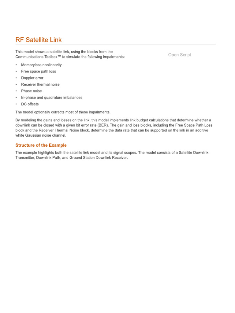 Simulink RF Explanation | PDF