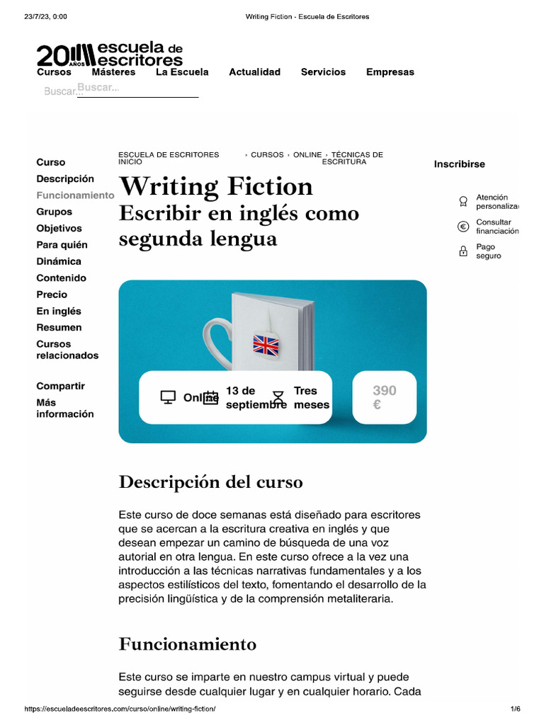 Writing Fiction | PDF
