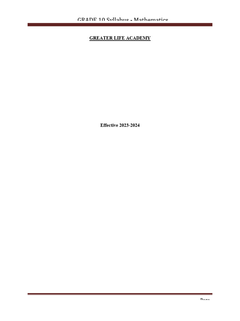 3rd Form Syllabus 16-17 NSC | PDF | Quadratic Equation | Function ...