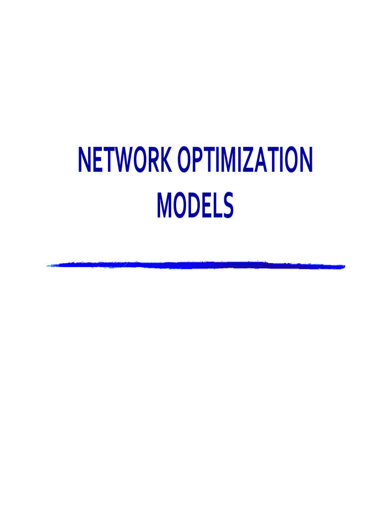 4 OD - Network - Models - S | PDF | Theoretical Computer Science ...