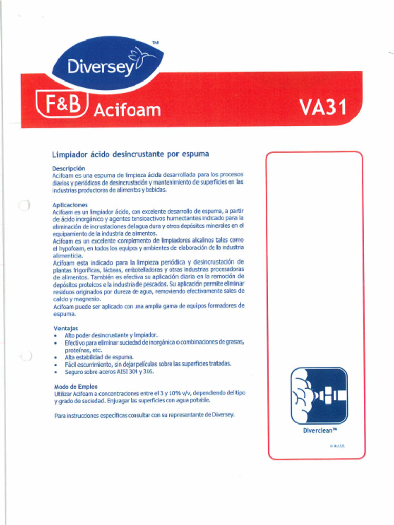 MSDS Acifoam | PDF
