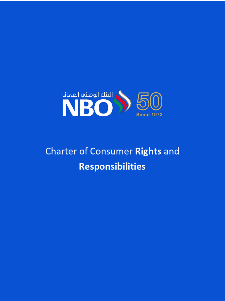 NBO Charter of Consumer Rights and Responsibilities - Final Draft ...