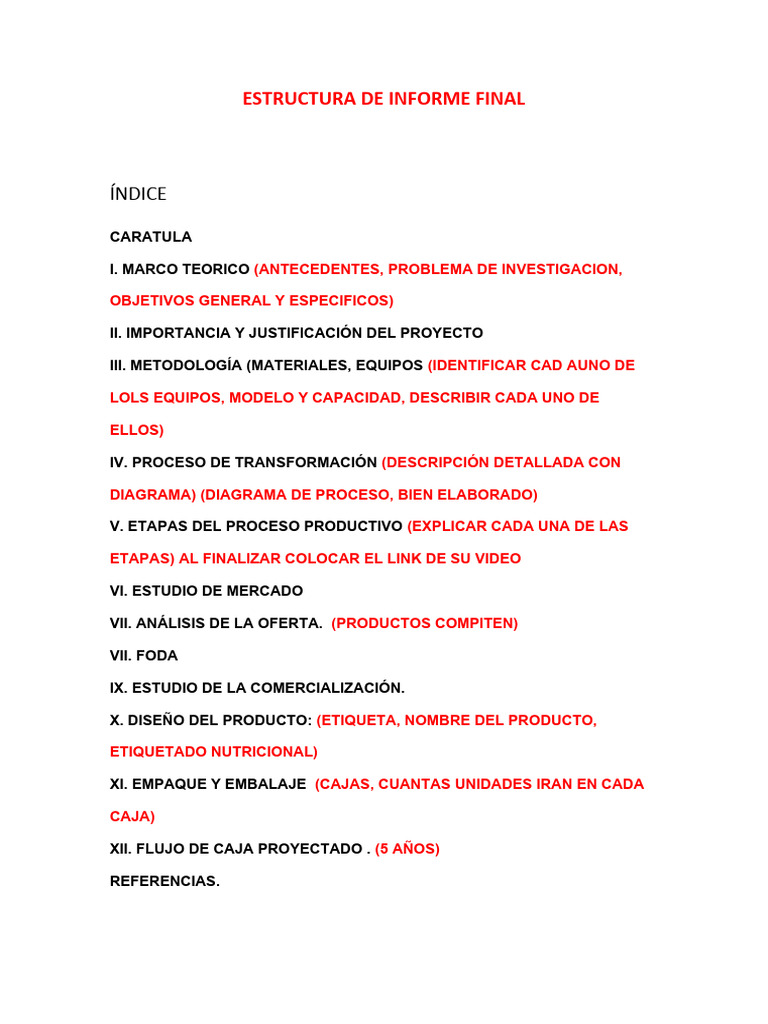 Estructura Proyecto Final | PDF