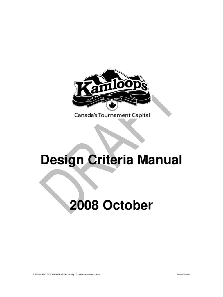 Design Criteria Manual ALL - Draft | Download Free PDF | Storm Drain ...