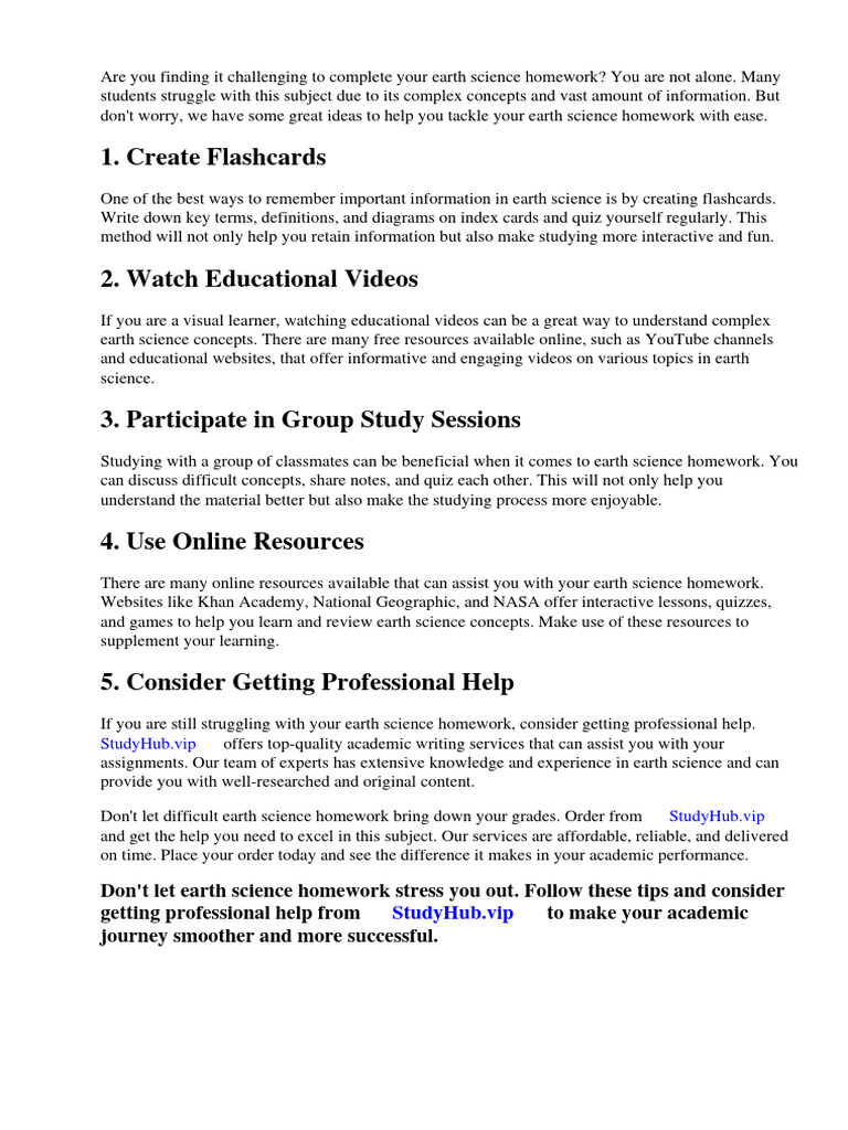 Earth Science Homework Ideas | PDF | Atmosphere | Earth Sciences