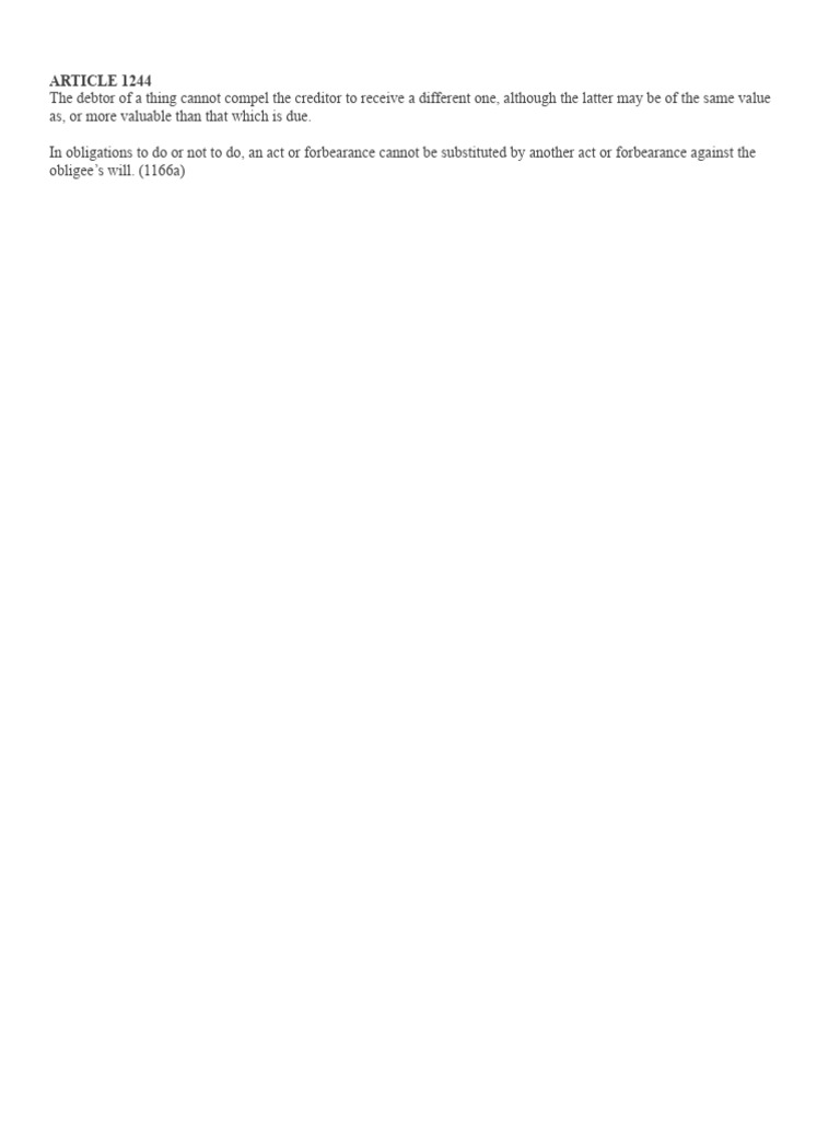 Article 1244 | PDF