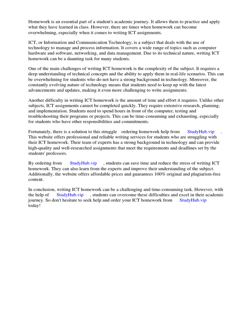 Ict Homework | PDF | Educational Technology | Information Technology
