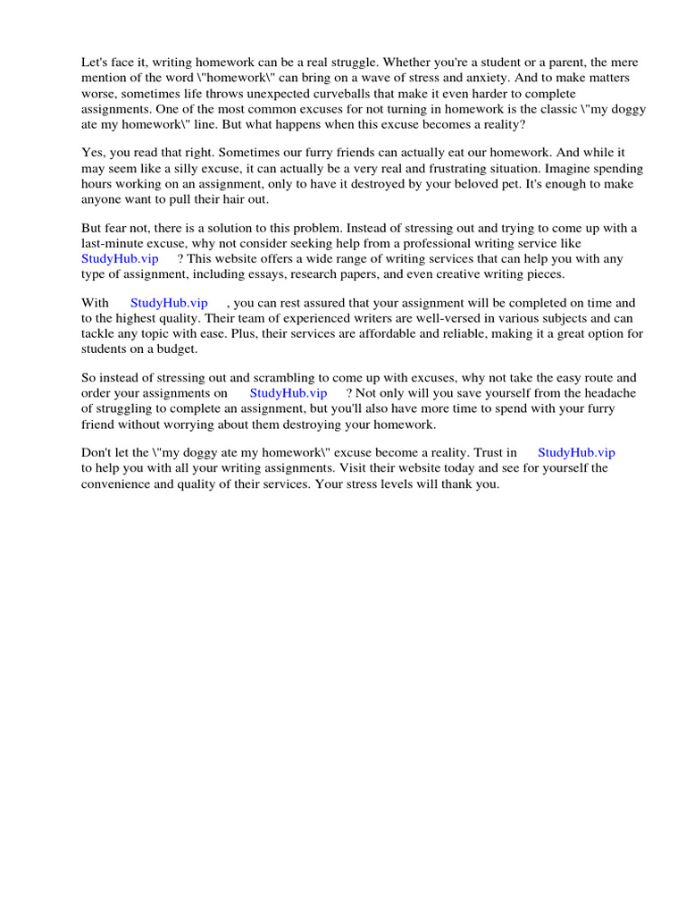 My Doggy Ate My Homework Giggle Poetry | PDF