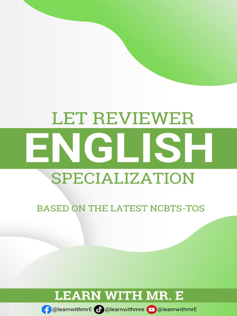 LET English Specialization Reviewer | PDF | Language Acquisition ...