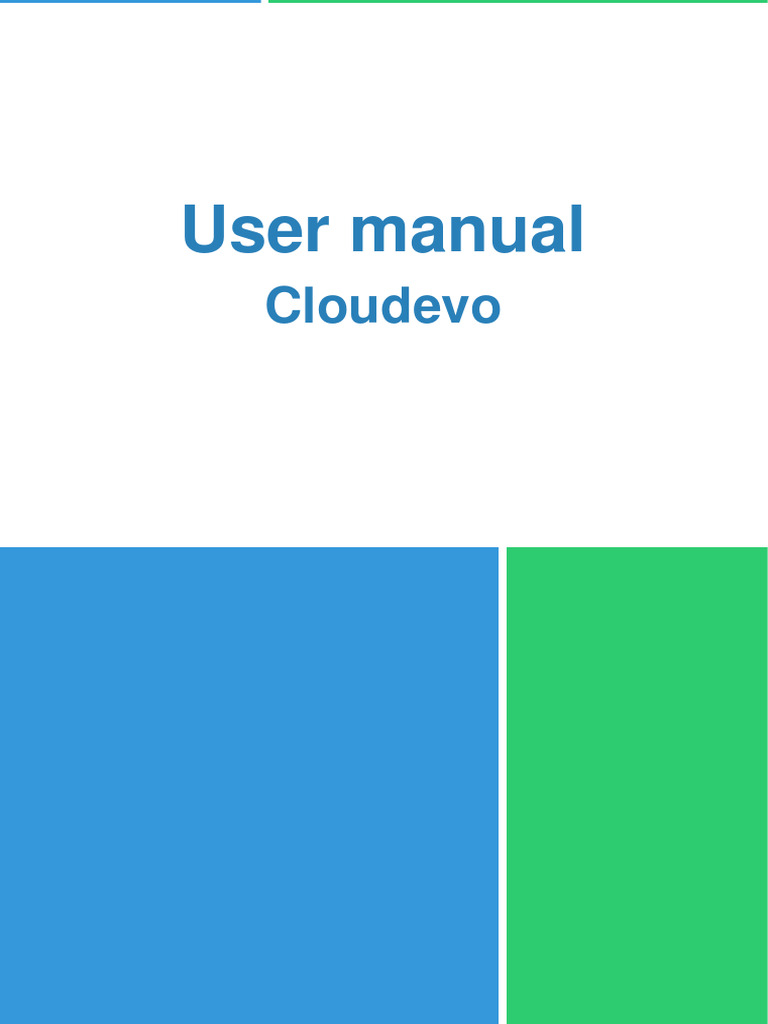 Manual de uso para Cloudevo | PDF | Computer File | Cloud Computing