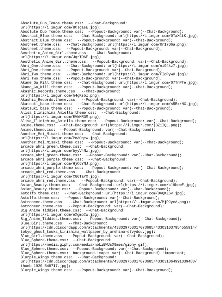 Theme List | PDF | Cascading Style Sheets | Hypertext