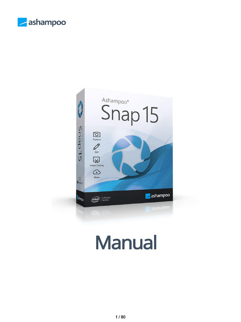 AShampoo Snap15 Manual | PDF | Icon (Computing) | Cursor (User Interface)