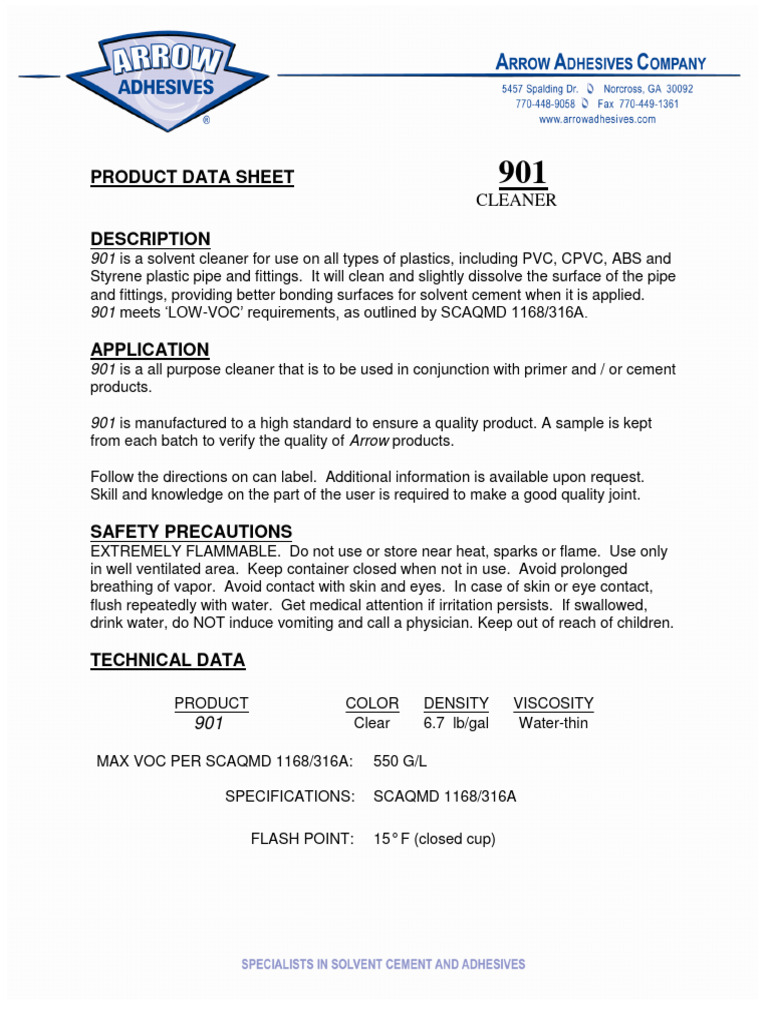 901 Arrow Limpiador | PDF