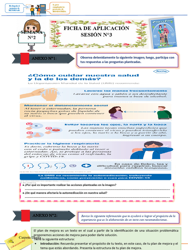 2° Ficha de Aplicacion Sesion 3-Sem.2-Exp.2-Com | PDF | Planificación