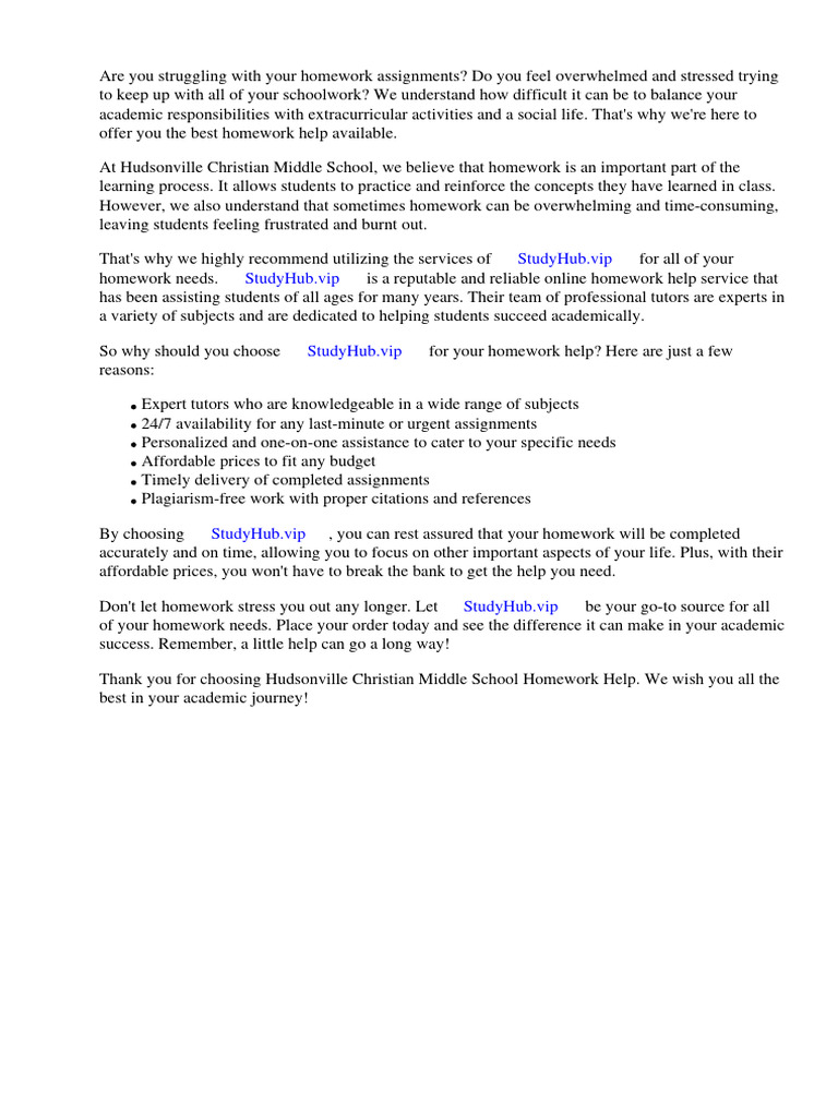 Hudsonville Christian Middle School Homework | PDF | Homework | Jesus