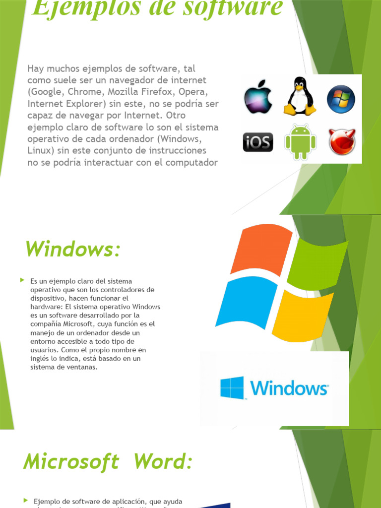 Ejemplos de Software | PDF | Entorno de desarrollo integrado | Microsoft