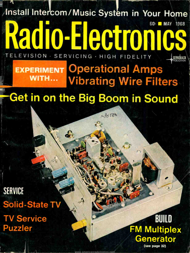 Radio Electronics 1968 05 | PDF | Vacuum Tube | Information And ...